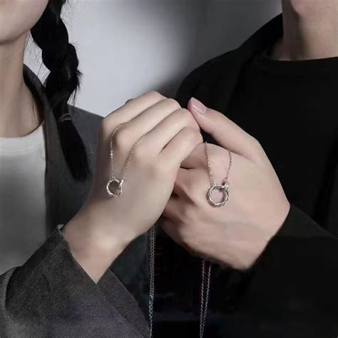 Thistles Moebius Ring Pendant Necklace For Lover