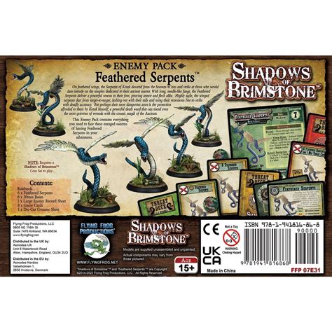 Feathered Serpents Enemy Pack Shadows Of Brimstone La Boutique Tabletop