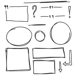 Speech Bubble Comic Shape Text Box Web Chat Frame Vector Image