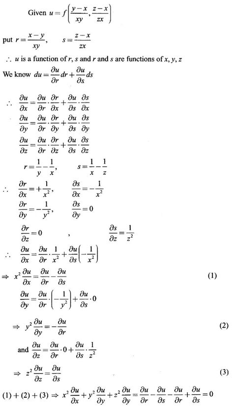Partial Derivatives Definition Theorem Worked Examples Exercise