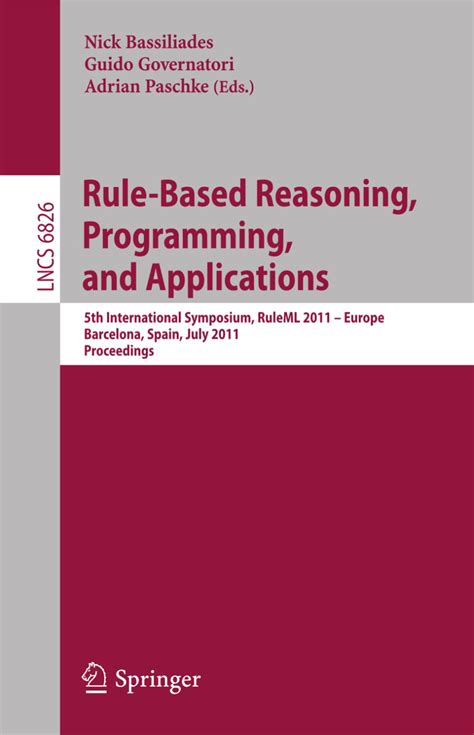 Rule Based Reasoning Programming And Applications Deus Ex Machina