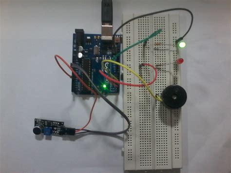 An Alarm System With Sound Detector Sensor