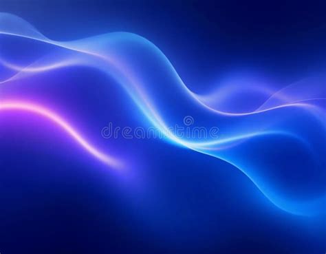Fluid Waves In Shades Of Blue And Purple Dance Across A Dark Background Creating A Captivating