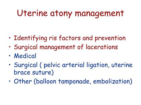 Uterine Atony