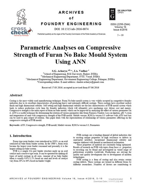 Parametricanalysesoncompressivestrengthoffur Pdf Artificial