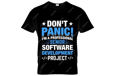premium vector software developer t shirt design or sd poster design