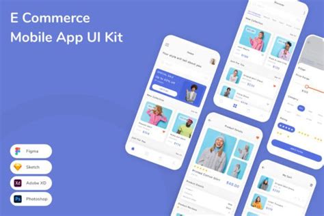E Commerce Mobile App Ui Kit Graphic By Betush · Creative Fabrica