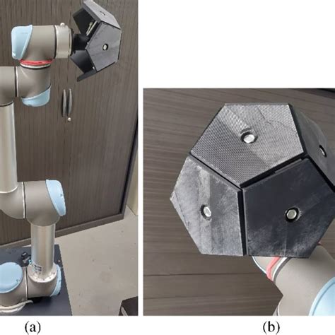 A The Ur5 Robot With A Prop Attached To The End Effector And B The