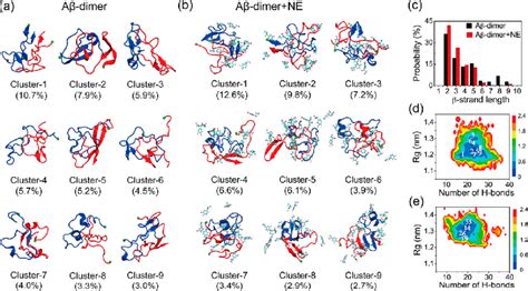 Representative Conformations Of The First Nine Most Populated Clusters