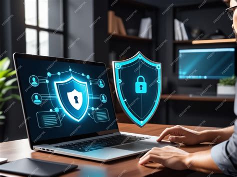 Premium Photo Cyber Security Protection For Safety Computer Network