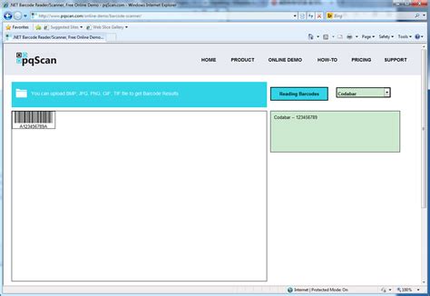 Net Barcode Scanner Codabar Reader Library For Net Application Pqscan