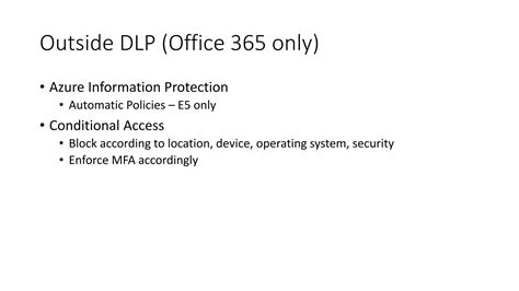 Microsoft Data Loss Prevention Pptx