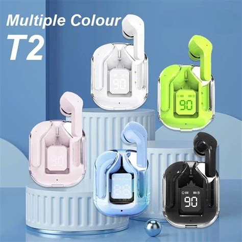 T Tws Fones De Ouvido Sem Fio Led Power Com Visor Digital Fone Som Est Reo Compat Vel Bluetooth