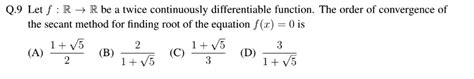 Solved Q9 Let F R 7 R Be A Twice Continuously Differentiable
