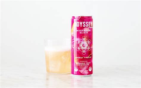 Dragonfruit Lemonade Sparkling Mushroom Elixir 12 Oz Odyssey Elixir Good Eggs