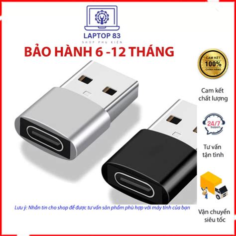 Đầu chuyển đổi Type C sang USB Lazada vn