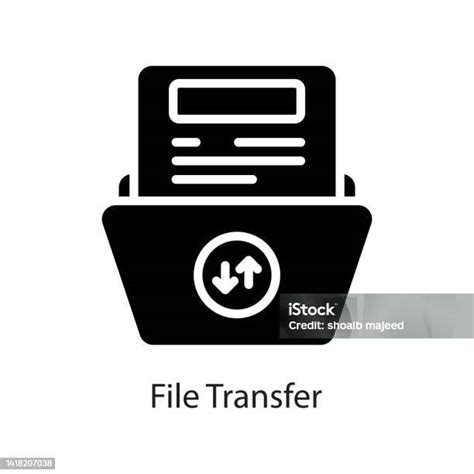 파일 전송 벡터 흰색 배경에 솔리드 아이콘 디자인 일러스트레이션 Eps 10 파일 0명에 대한 스톡 벡터 아트 및 기타 이미지 0명 개념 데이터베이스 Istock