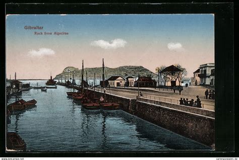 Gibraltar Postal Gibraltar Rock From Algeciras