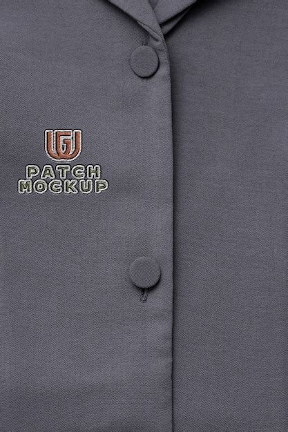 Premium Psd Clothing Patch Mockup Design