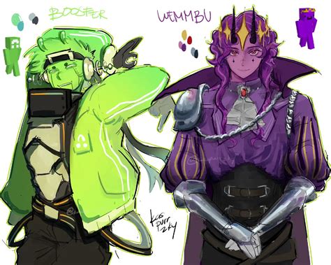 Not A Ship Ok Hi Do You Love Them Inversionduo Wemmbu Boosfer Dsmp Fanart Tiktok