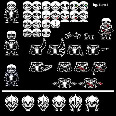 Sans Sprite Sheet By Isrei On Deviantart
