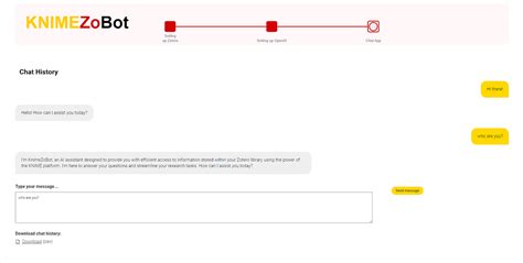 knime med chat bot a low code solution for ai driven conversational information extraction from