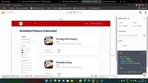 Complete Our First Assignment Tutorial Part 1 Web Design Only Using By Html And Css