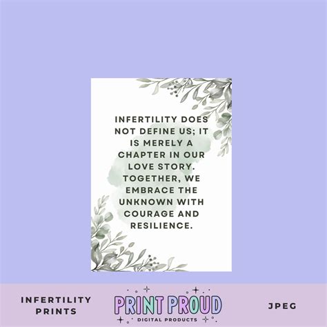 Infertility Poster Decor Prints Ivf Poster Ivf T Infertility Etsy