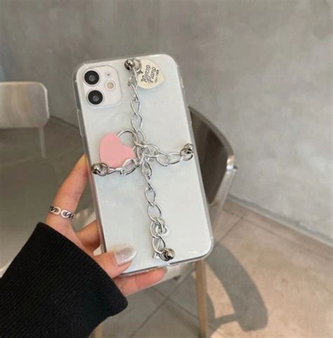 당일발송 체인스트랩 폰케이스 아이폰케이스 하트 자물쇠 스트랩케이스 케이스스트랩 실리콘케이스 투명케이스체인스트랩 아이폰7 아이폰7 아이폰11 아이폰12미니 아이폰12 프로