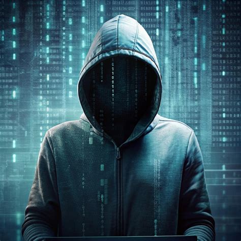 Anonymous Hacker In The Shadows Cyber Attack And Binary Code Premium