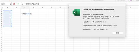 Microsoft Excel Large Function Throws Error Super User