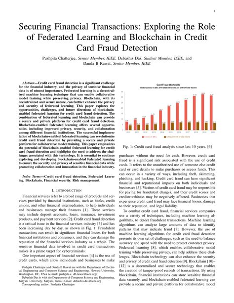 Pdf Securing Financial Transactions Exploring The Role Of Federated