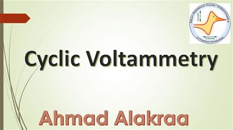 Cyclic Voltammetry Youtube