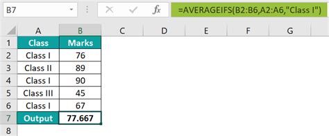 averageifs excel function formula example how to use
