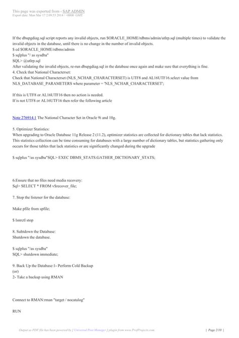 Oracle Upgradation Pdf