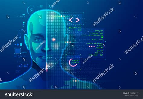 Concept Machine Learning Innovation Technology Graphic Stock Vector Royalty Free 1981343915