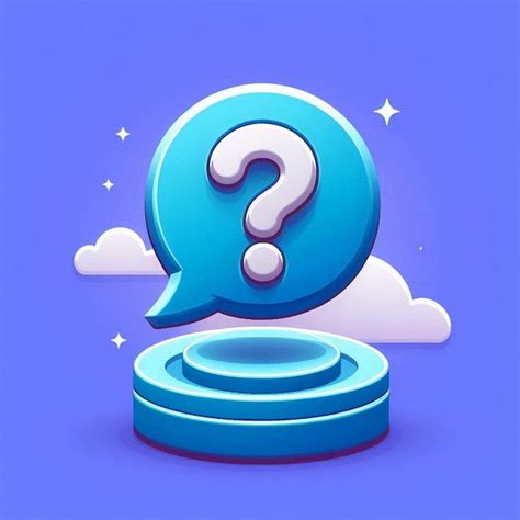 Speech Bubble With Question Mark Faq Support Help Concept 3d Vector