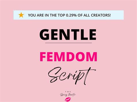 Gentle Domination Joi Scripts Add A Soft Touch To Your Femdom For Onlyfans Twitch Snapchat