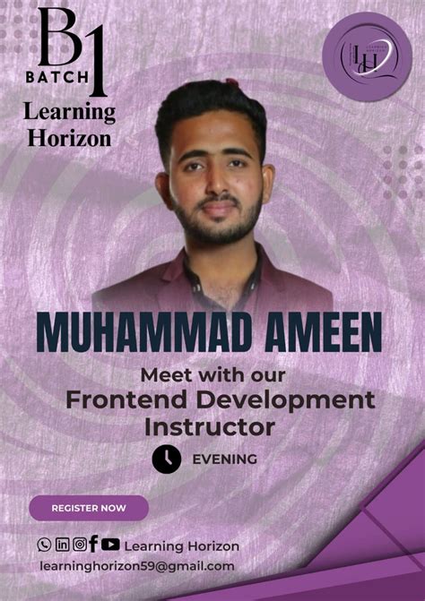 Frontendwithameen Codecreateconquer Learninghorizon Webdevelopment Learning Horizon