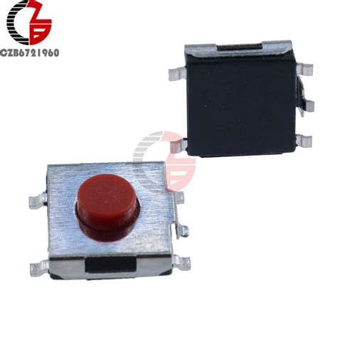20pcs 5pin 6x6x31mm 6631mm Smd Red Tactile Tact Push Button Micro