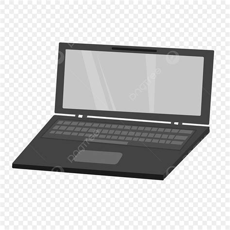 검은 컴퓨터 일러스트 노트북 하이테크 전자 제품 블랙 그림 회색 디스플레이 Png 일러스트 및 Psd 이미지 무료 다운로드 Pngtree