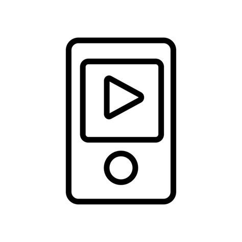 Music Player Icon Vector Isolated Contour Symbol Illustration Vector Art At Vecteezy