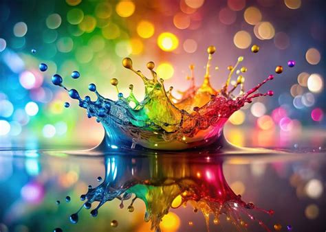 Dynamic Color Explosion On A White Canvas A Vibrant Splash Of Abstract Art For Website Design