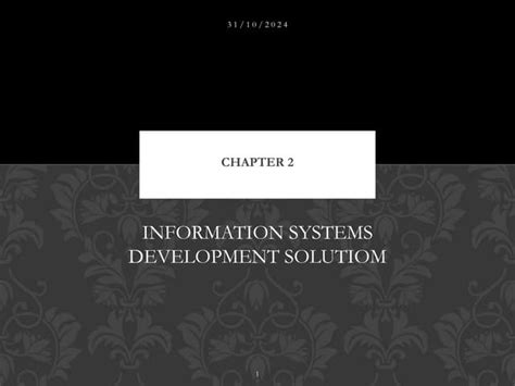 Information Systems Development Solution Ppt