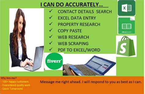 Do Excel Data Entry Typing And All Data Entry By Accountingm Fiverr