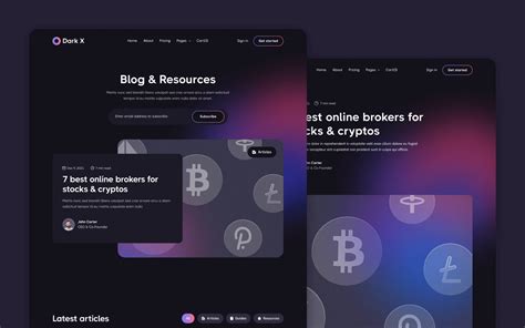 Dark Mode SaaS Webflow Template Dark X BRIX Templates