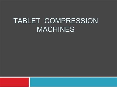 Working Principle Of Compression Machine Pptx
