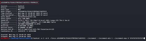 hashcat密码破解工具基础使用 lca