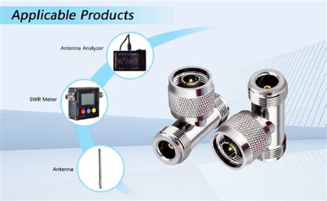 RF Coaxial N Type Male To Dual N Female Adapter RF Splitter Tee Type N Male Female Female