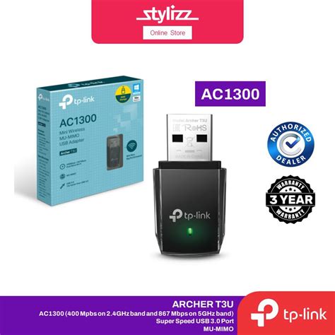 Tp Link Archer T U Ac Mini Wireless Mu Mimo Dual Band Usb Wifi Adapter Shopee Malaysia